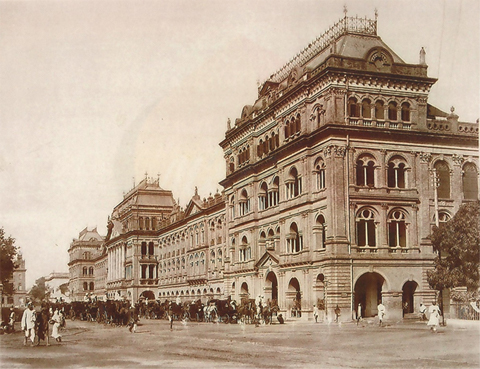 Writers Building, Calcutta, 1890 - Matte & Glaze