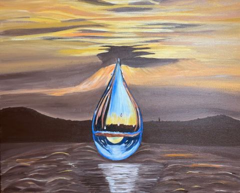 Rain Drop - Matte & Glaze